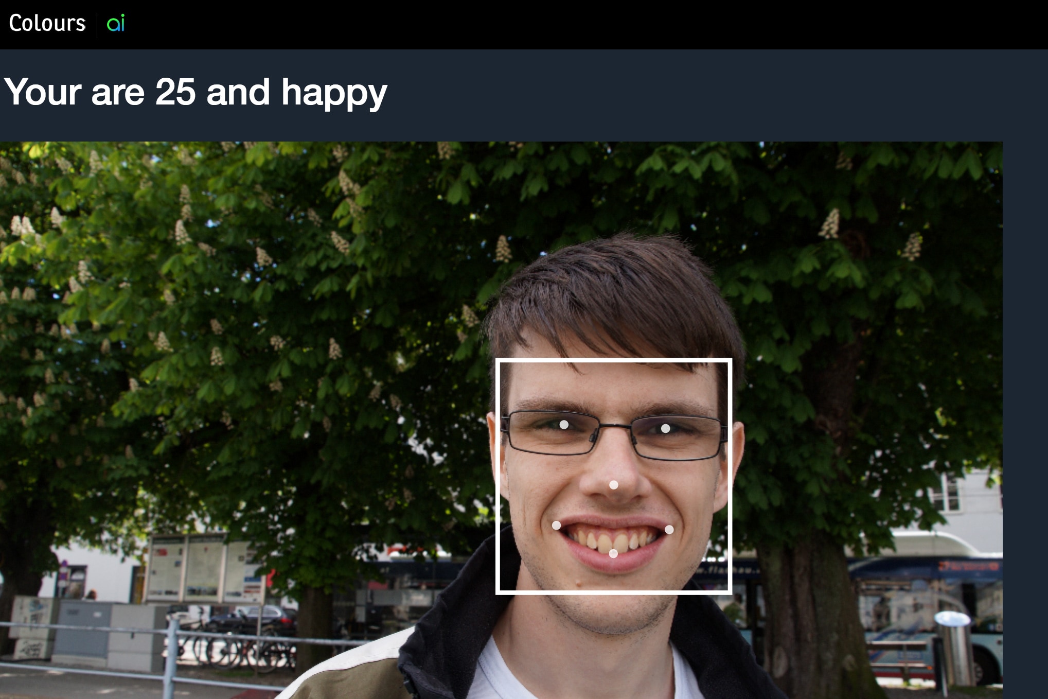Get your Age by artificial intelligence - powered by Colours AI